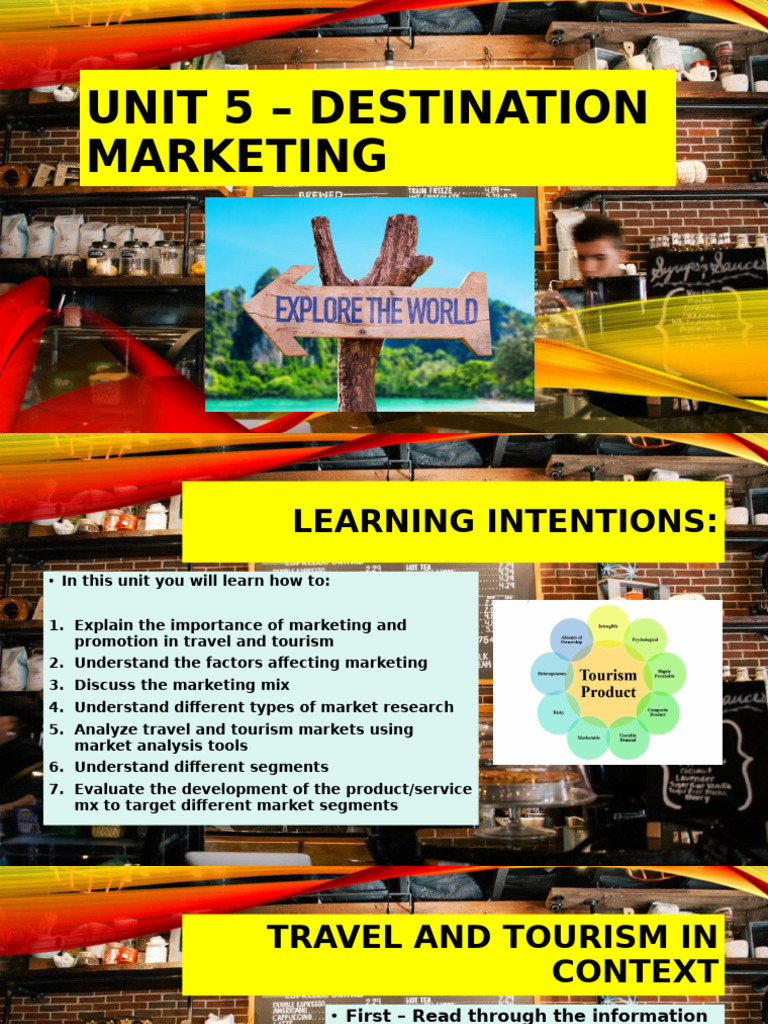 Destination Marketing in Travel & Tourism | PDF | Marketing | Swot Analysis