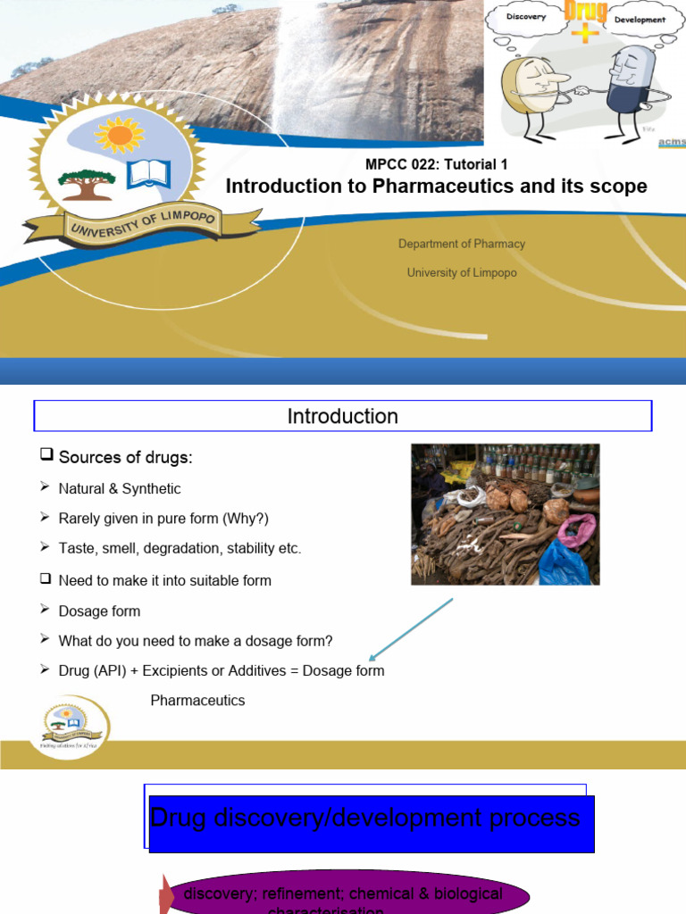 Introduction to Pharmaceutics Basics | PDF