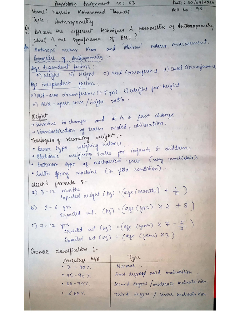 63 Physiology Assignment | PDF