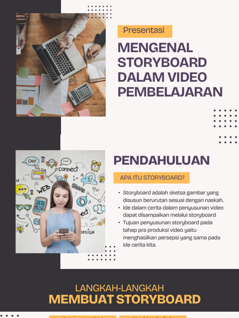 Langkah Membuat Storyboard Video Pembelajaran | PDF
