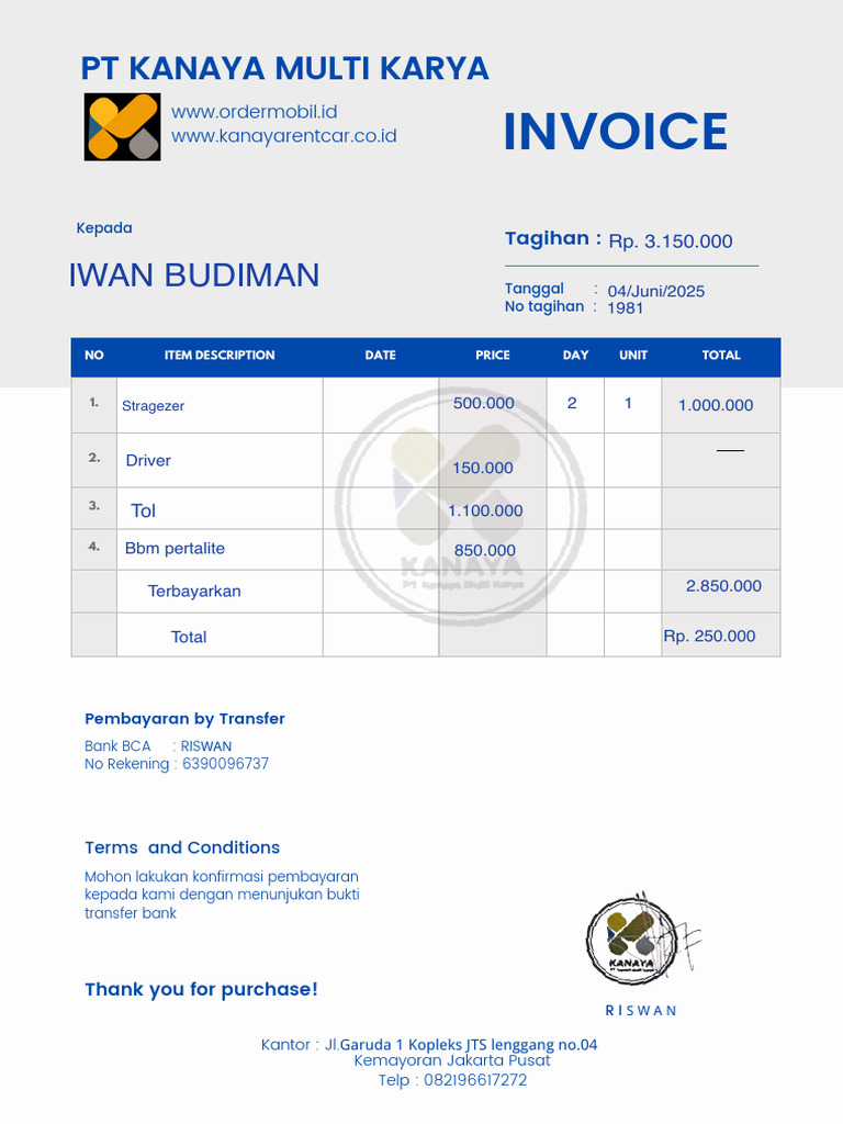 Document Invoice Pdf