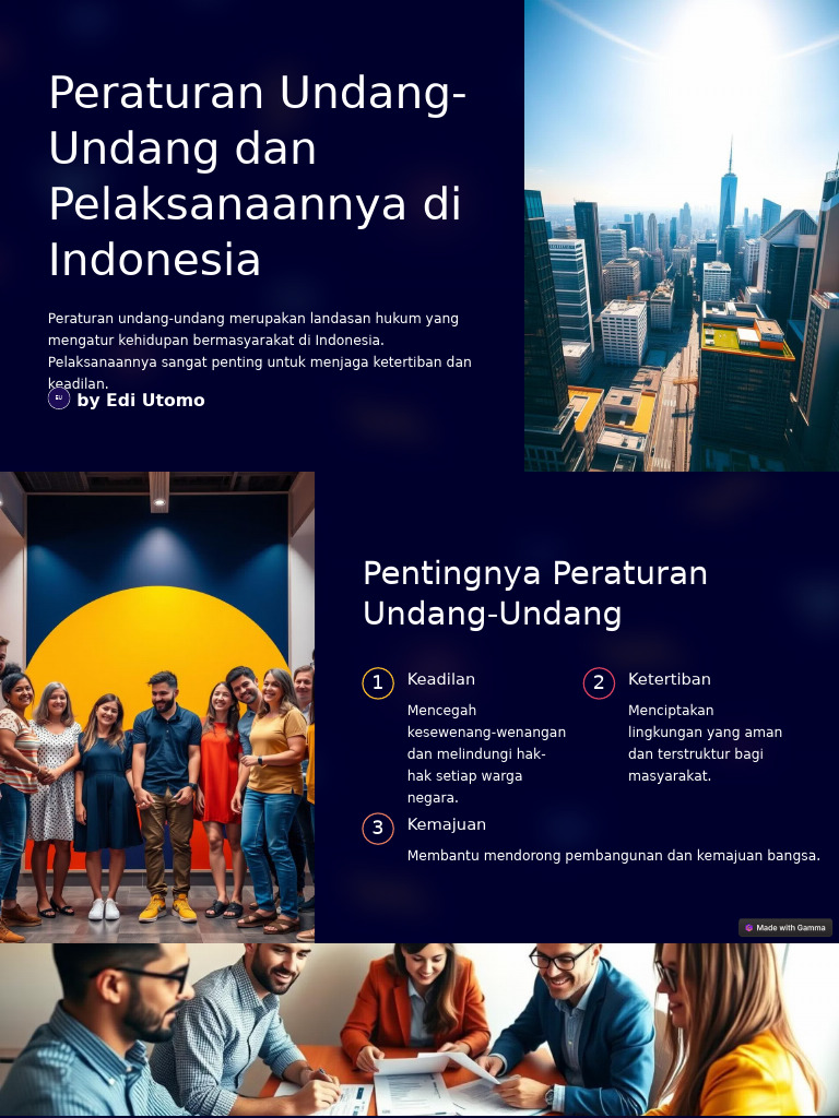 Peraturan Undang Undang Dan Pelaksanaannya Di Indonesia | PDF