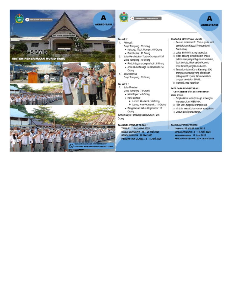 Browsur SPMB Sman2 Pangururan 2025 | PDF