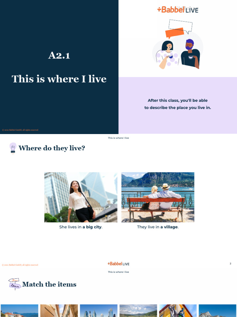 Describe Your Living Area | PDF