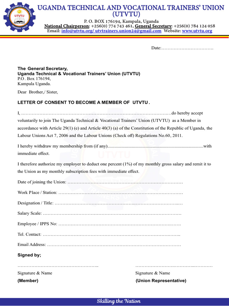 Utvtu Consent Form 1 | PDF