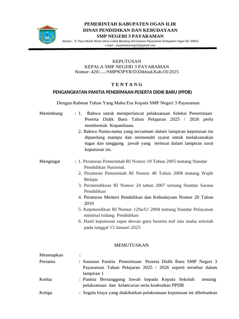 SK PPDB | PDF