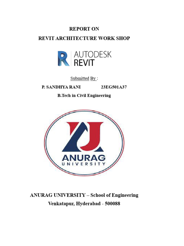 Report On House in Revit-1 | PDF | Autodesk Revit | Door