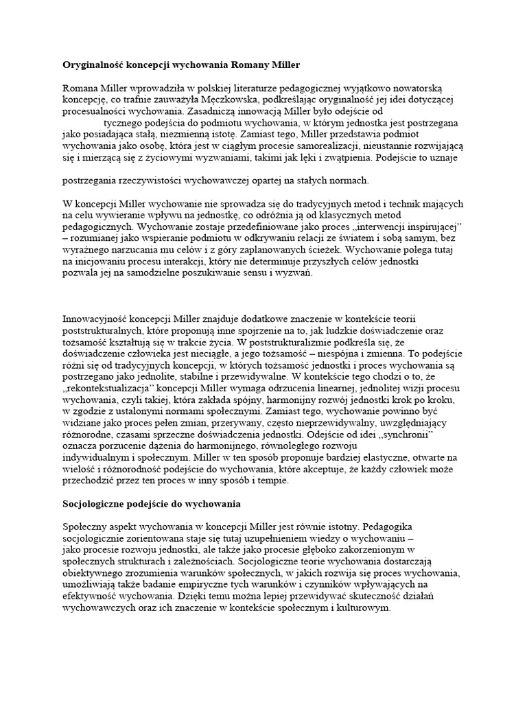 Wprowadzenie Do Pedagogiki | PDF