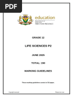 Life Sciences Grade 12 Trial 2021 p2 and Memo | PDF | Genetics | Biology