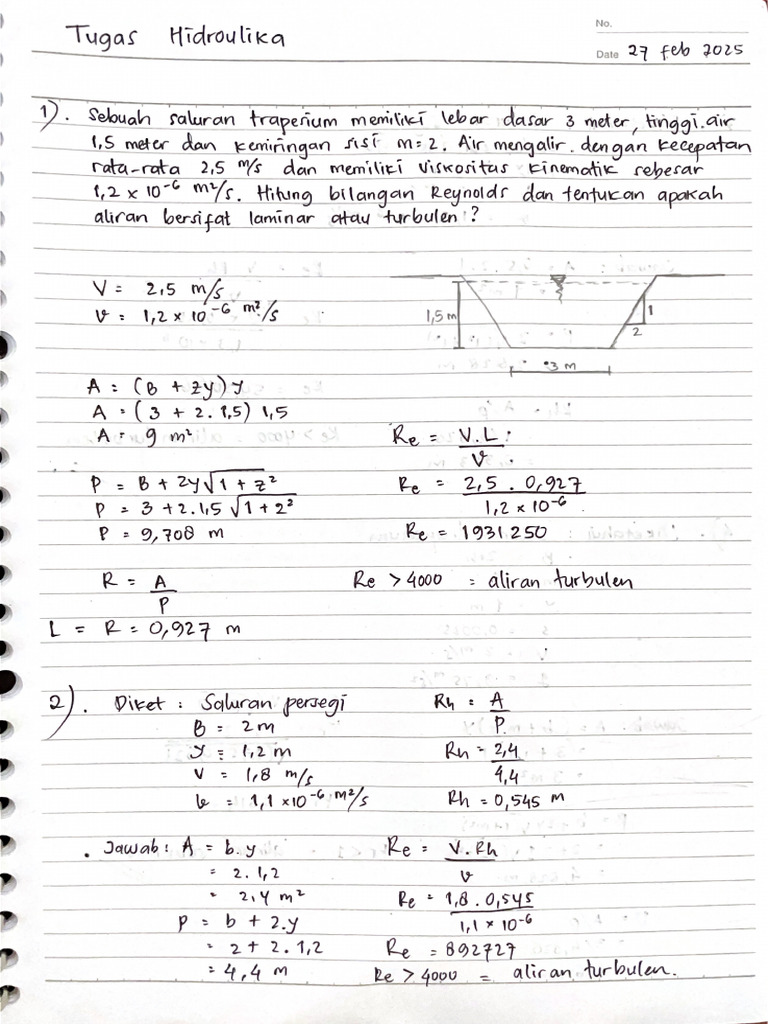Syafa Nur Khailla - Tugas Hidroulika | PDF