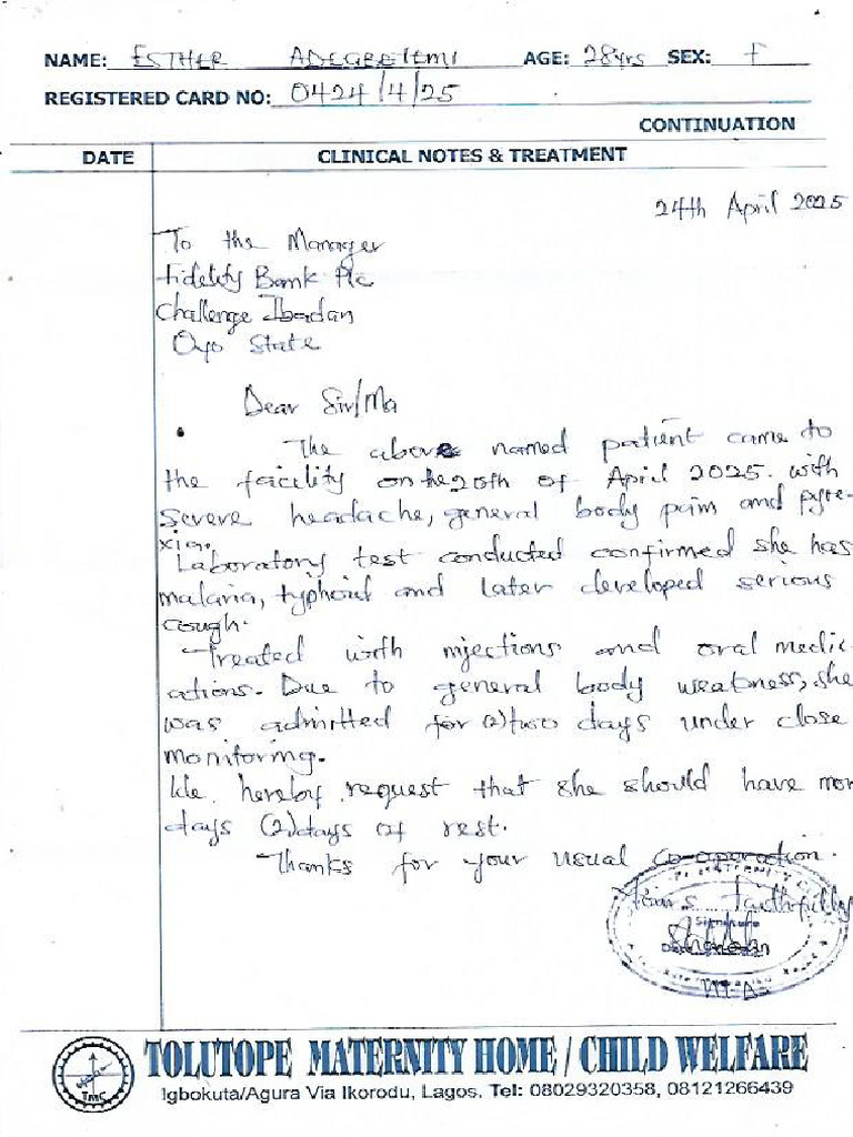 Hospital Report | PDF