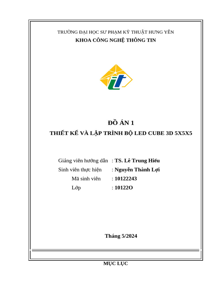 Mau Cuon Bao Cao Do an IoT (2024) | PDF