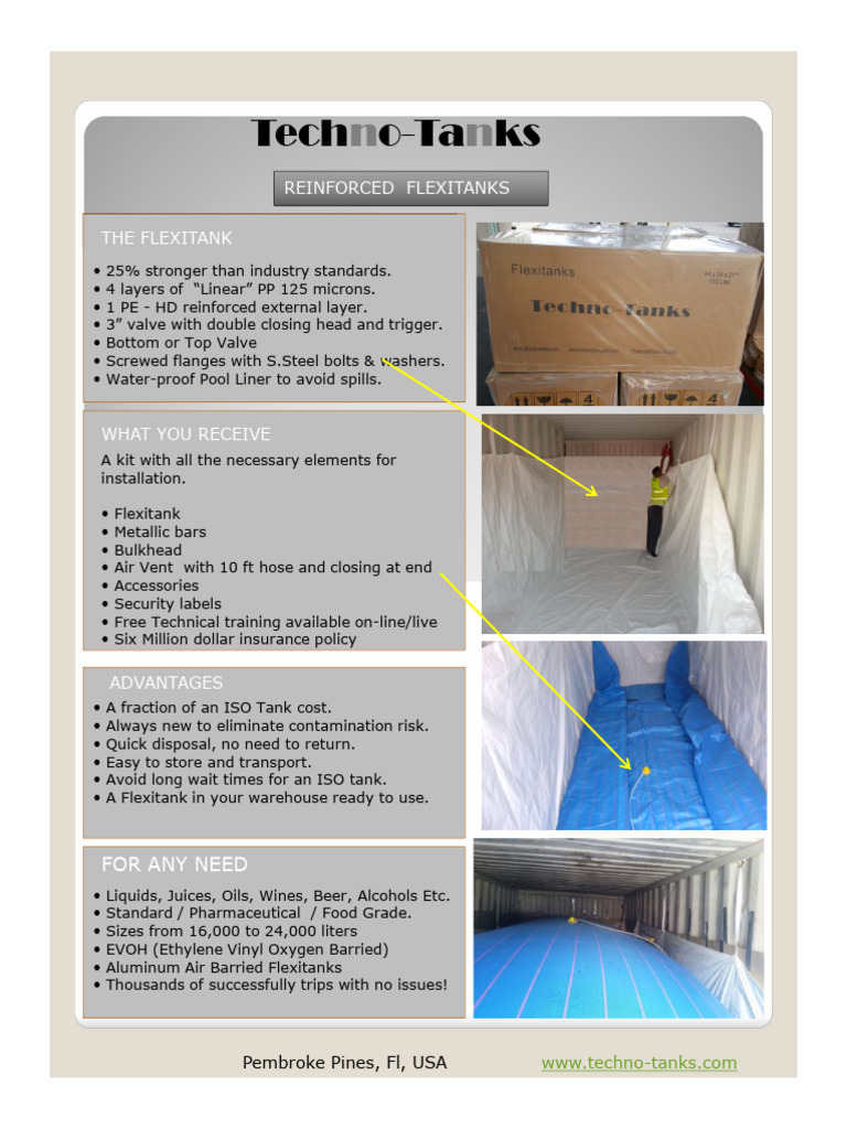 Flexitanks Techno-Tanks English | PDF | Oil | Valve