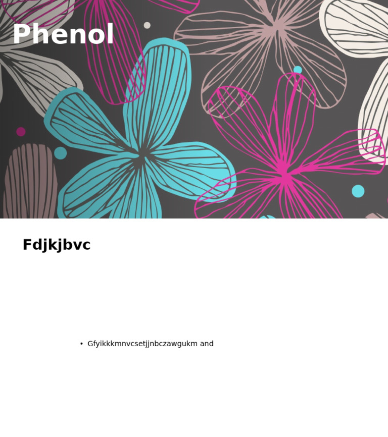 Phenol | PDF