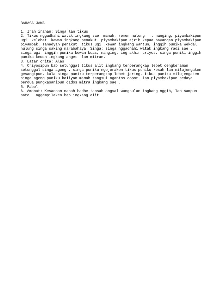 Bahasa Jawa | PDF