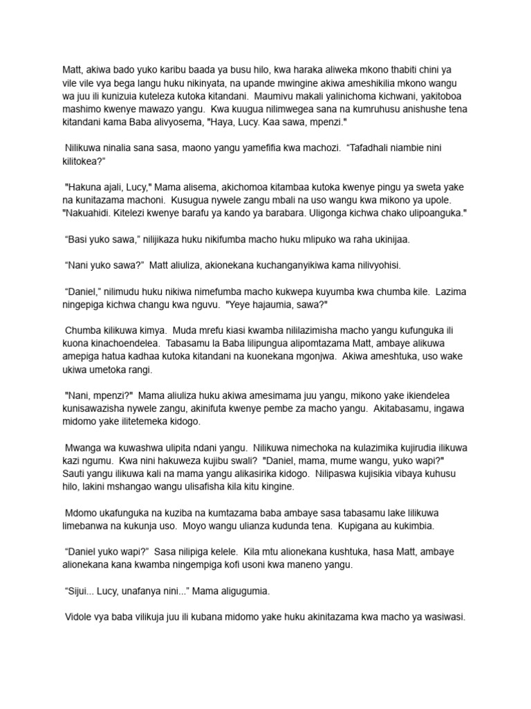 Mke Mwema Part 3 | PDF
