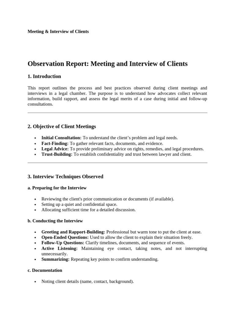 10 Part C Meeting & Interview of Clients | PDF | Confidentiality | Information