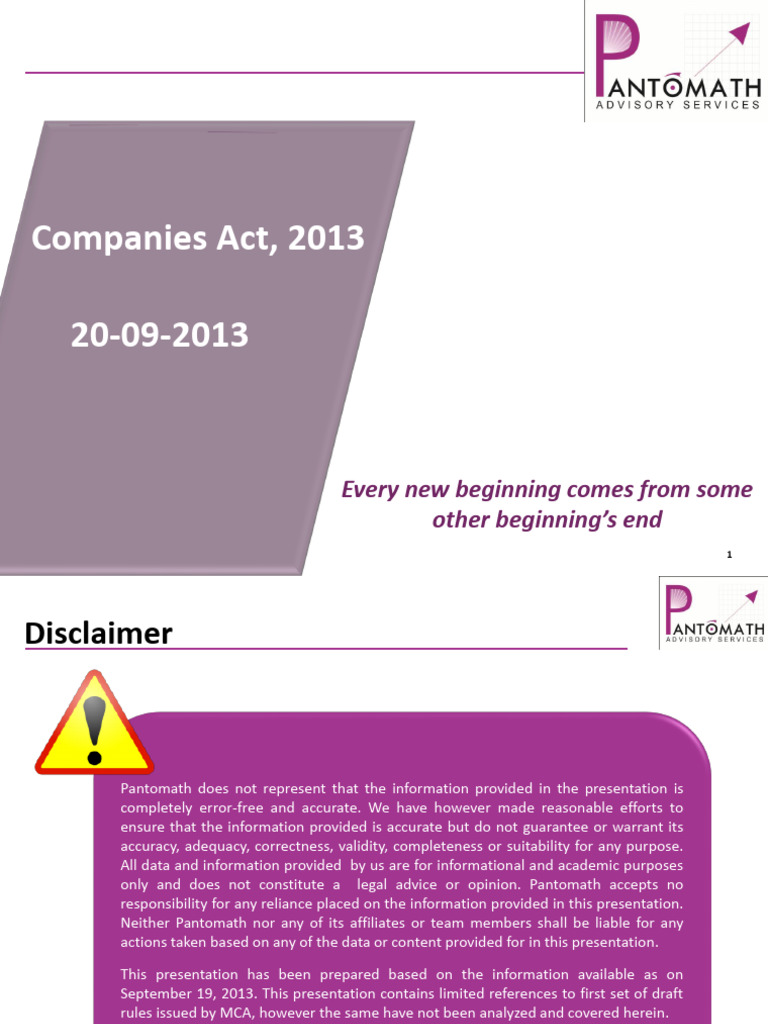 Companies ACt 2013 Brief View | PDF | Preferred Stock | Audit