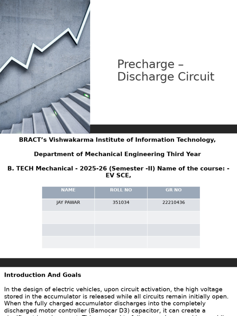 Precharge - Discharge Circuit E SCE | PDF | Capacitor | Resistor