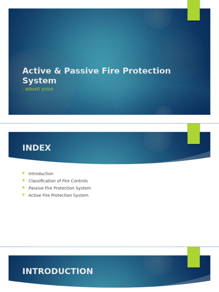 Fire Protection Systems Overview | PDF | Active Fire Protection ...