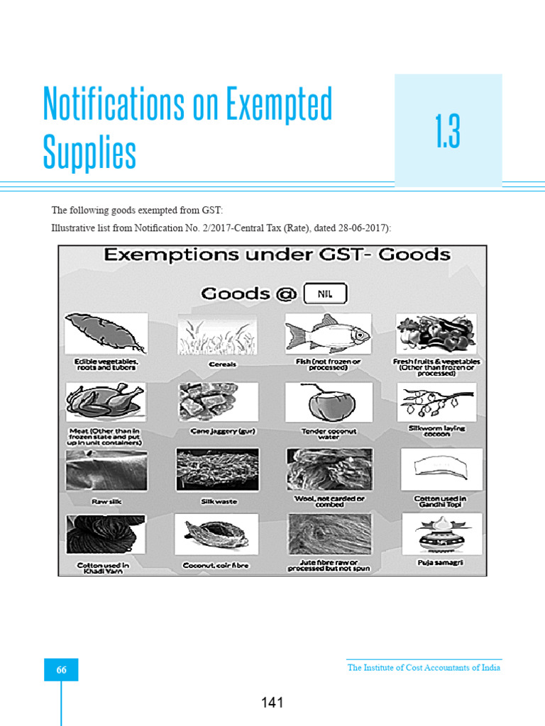 Exemptions From GST | PDF | Lease | Taxes