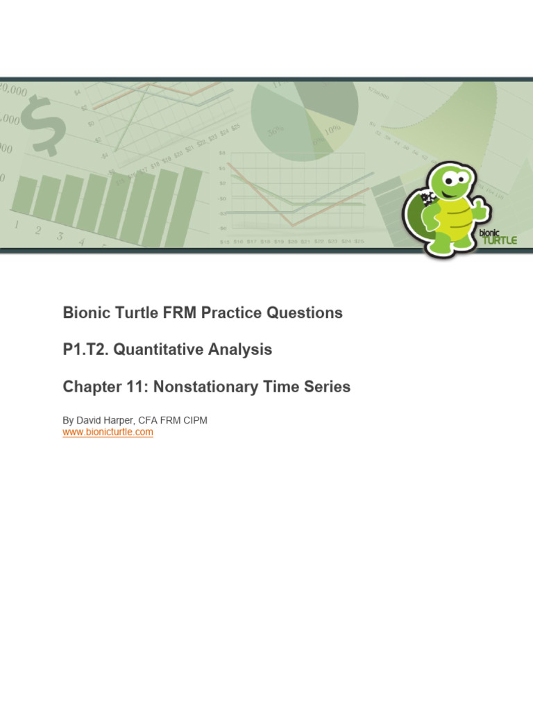 Practice Question Set Nonstationary Time Series | PDF | Seasonality | Regression Analysis