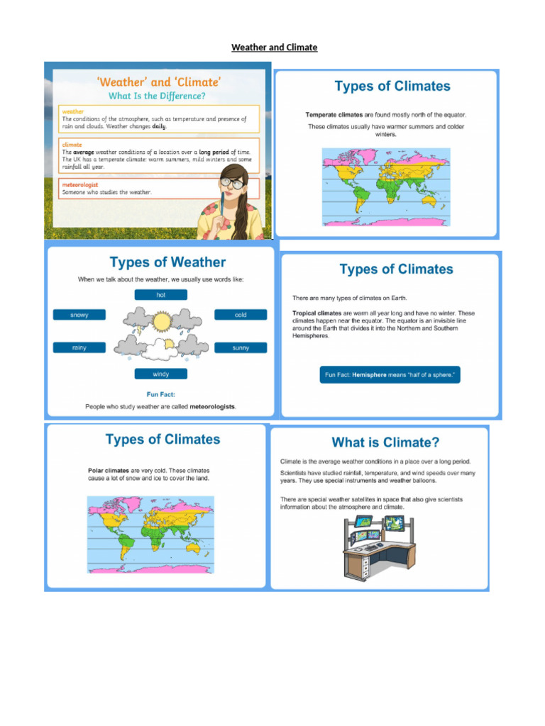 Weather and Climate Revision | PDF
