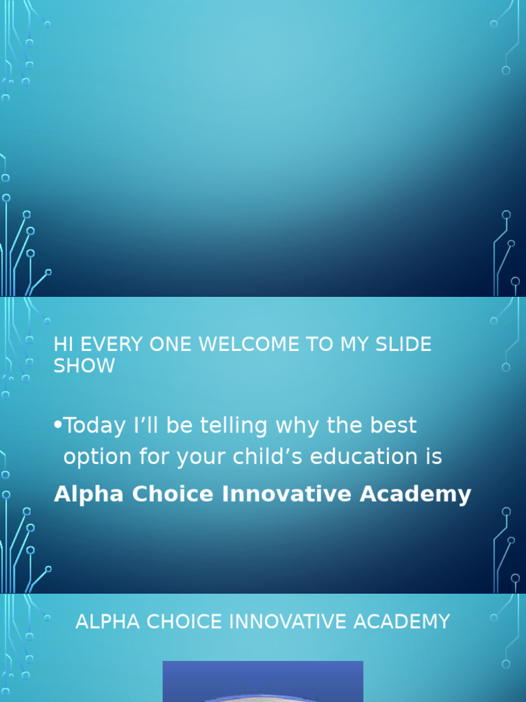 Hi Every One Welcome To My Slide Show | PDF