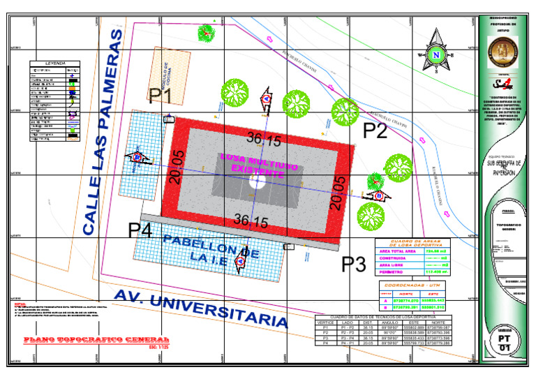 Plano Topografico | PDF | Tecnología geográfica | Geodesia