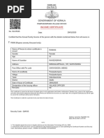 Family Income Certificate Format | PDF