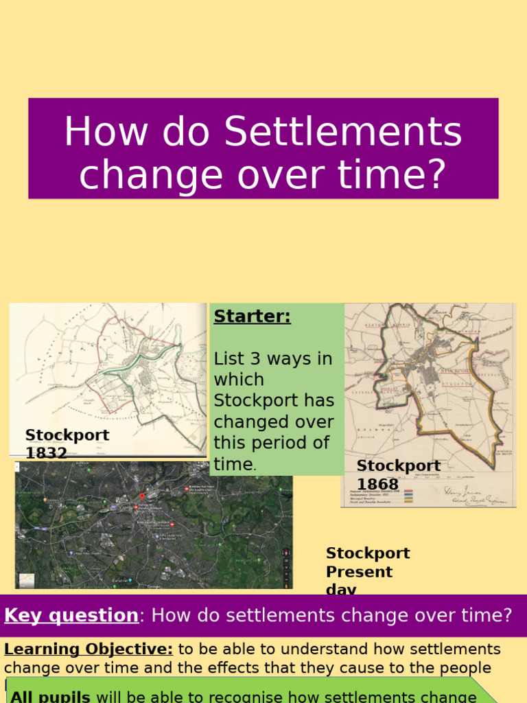 Settlement Changes Over Time | PDF | Cognition | Cognitive Science