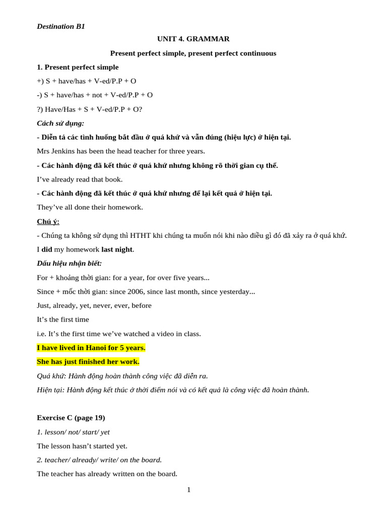 (Destination B1) Unit 4-5 | PDF