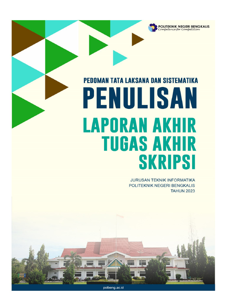 Sistematika Penulisan_Laporan Akhir, TA, Dan Skripsi_Jurusan TI-Polbeng (Done) | PDF