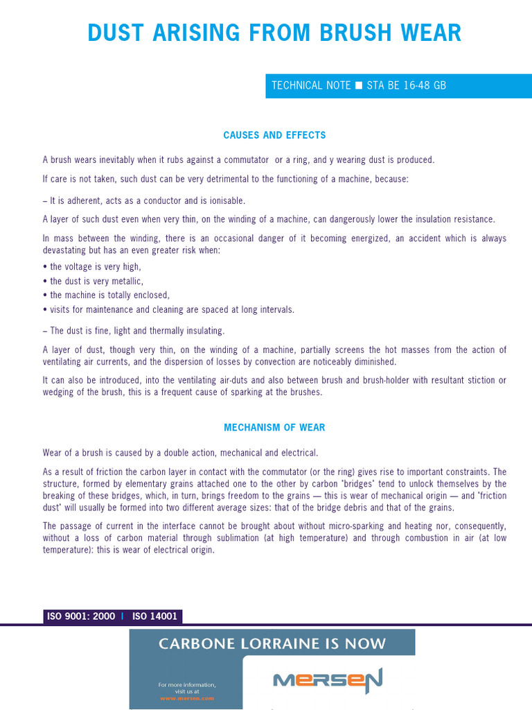 AE-TDS-24-GB - Dust Arising From Brush Wear | PDF | Cosmic Dust | Wear