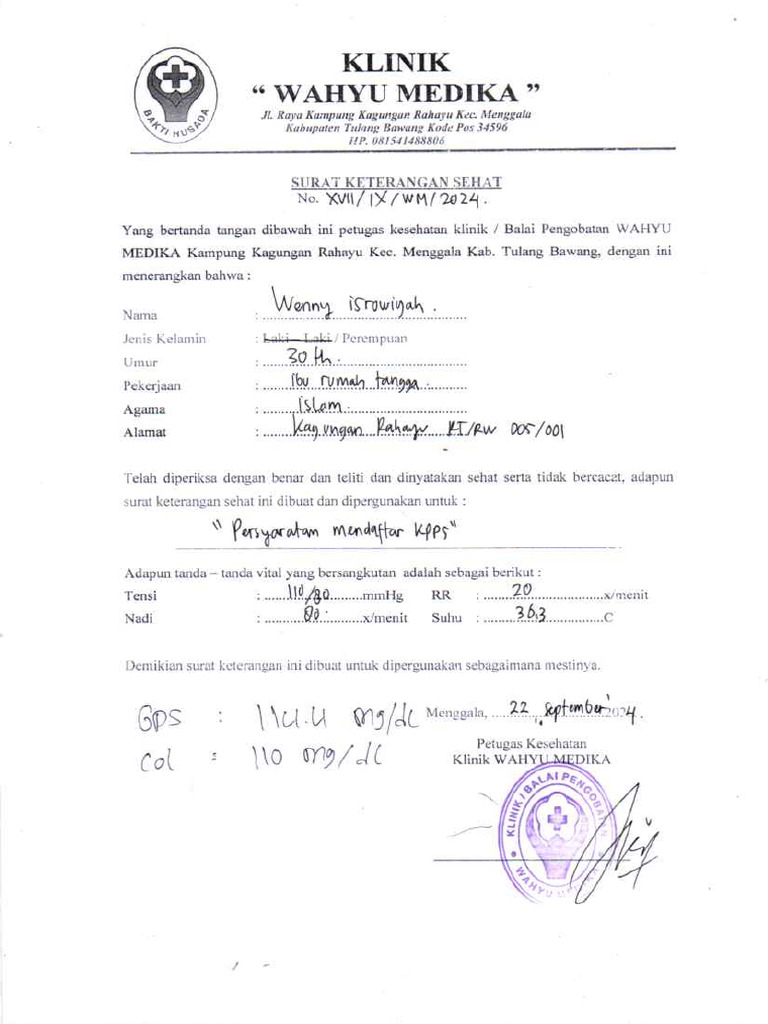 Sehat Wenny Tps 02 | PDF