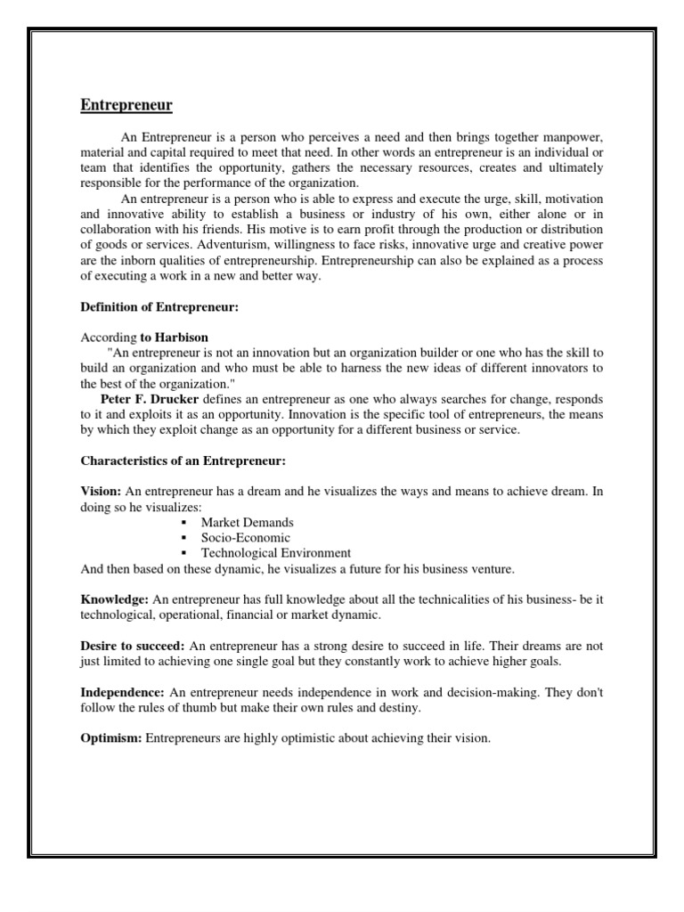 Entrepreneurship Development | PDF | Entrepreneurship | Factors Of ...