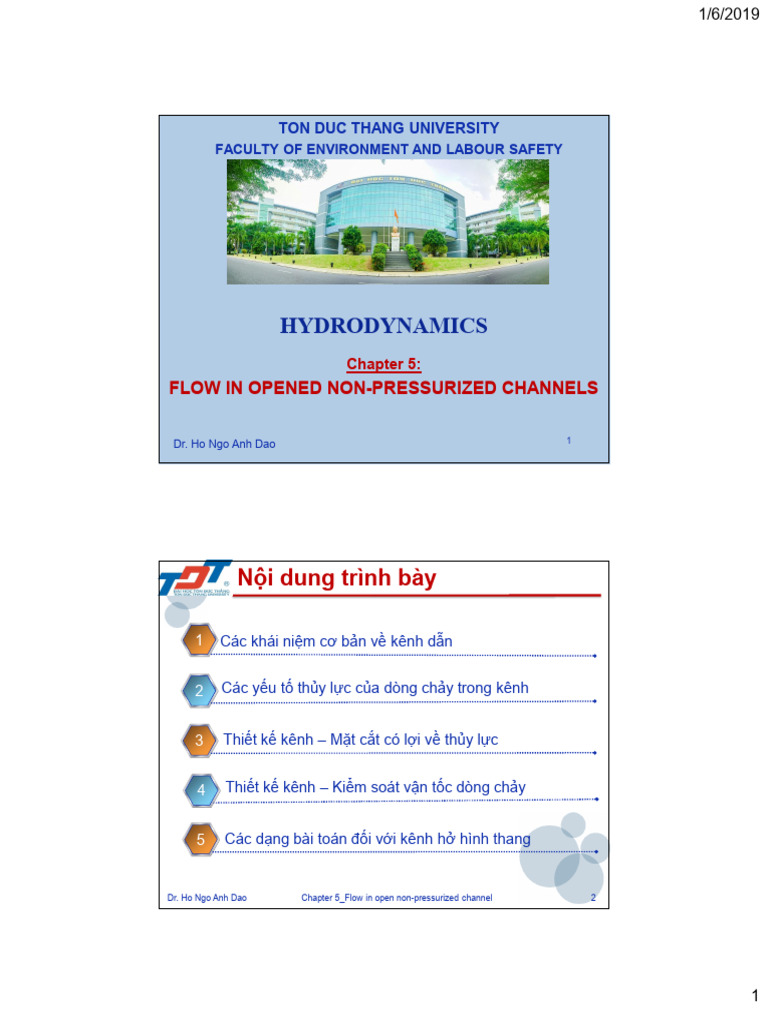 Chapter 5 - Flow in Opened Channel (Compatibility Mode) | PDF