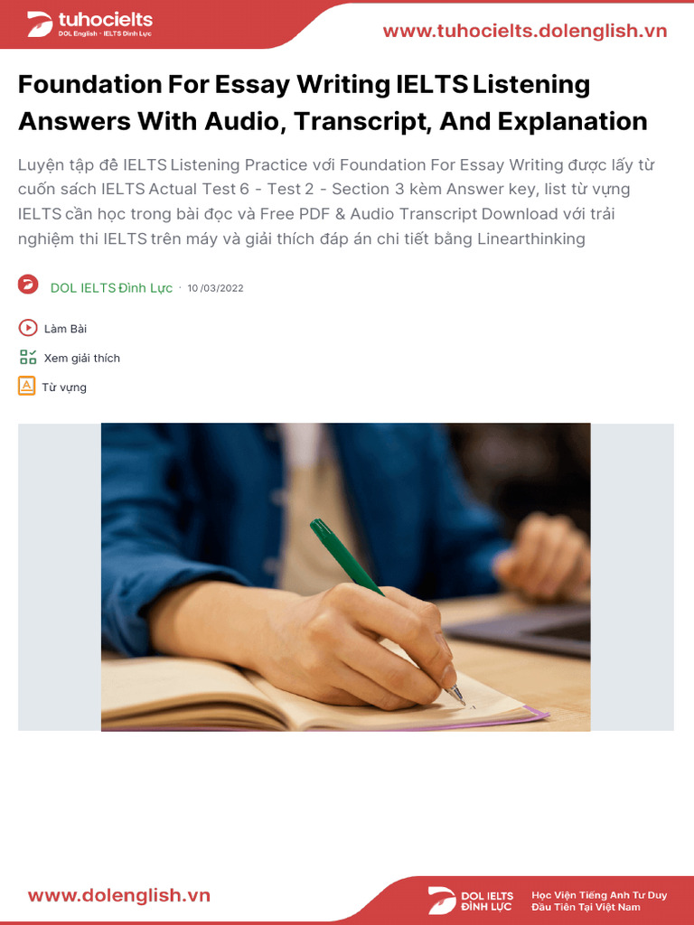 6 2 3 Foundation For Essay Writing | PDF | Essays