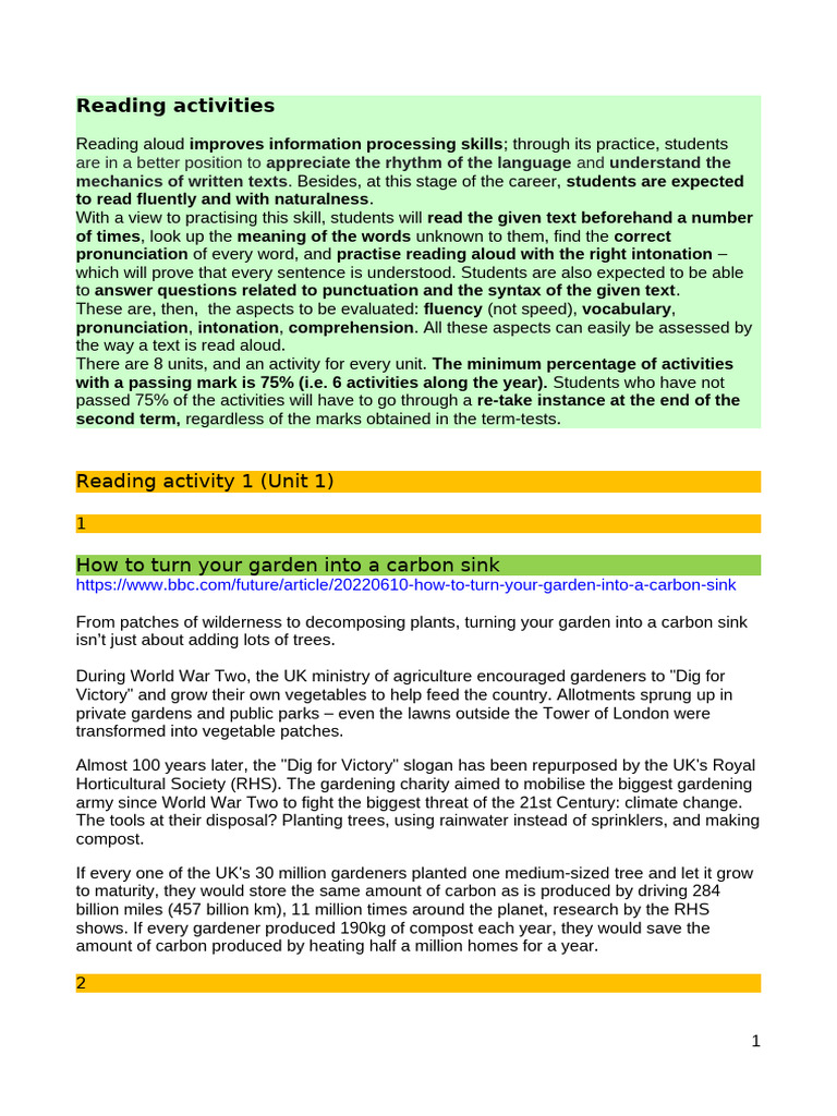 Reading Aloud Activities for Students | PDF | Plate Tectonics | Mars