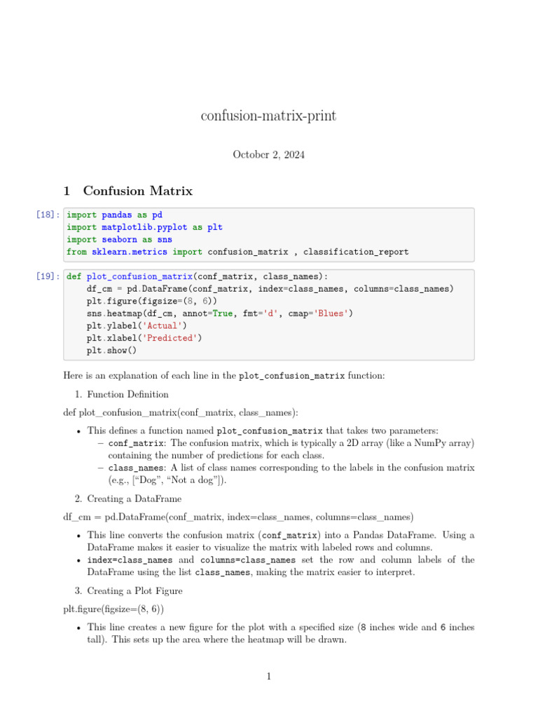 Confusion Matrix Print | PDF | Matrix (Mathematics) | Applied Mathematics