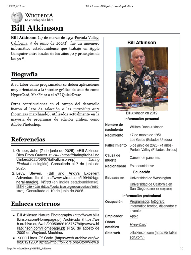 Bill Atkinson | PDF | Informática