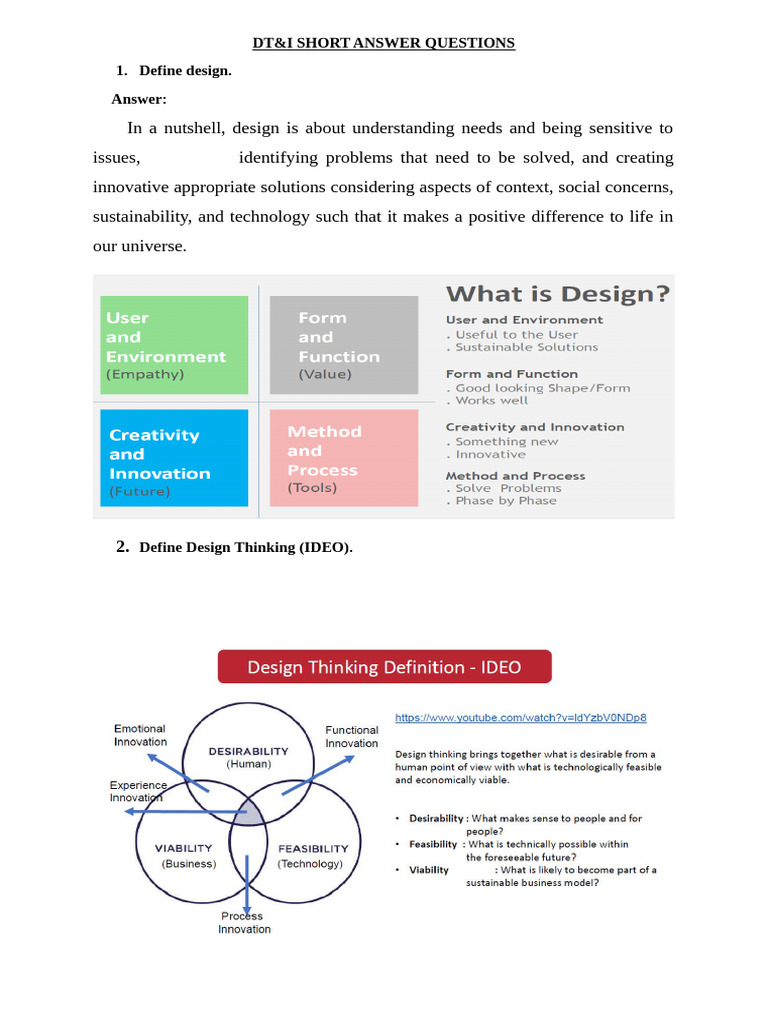 Short Answer Questions | PDF | Design Thinking | Graphene
