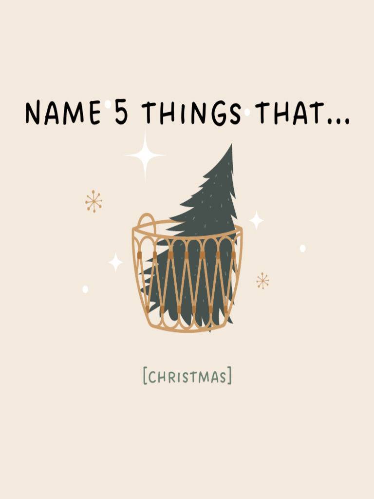 Name 5 Things | PDF