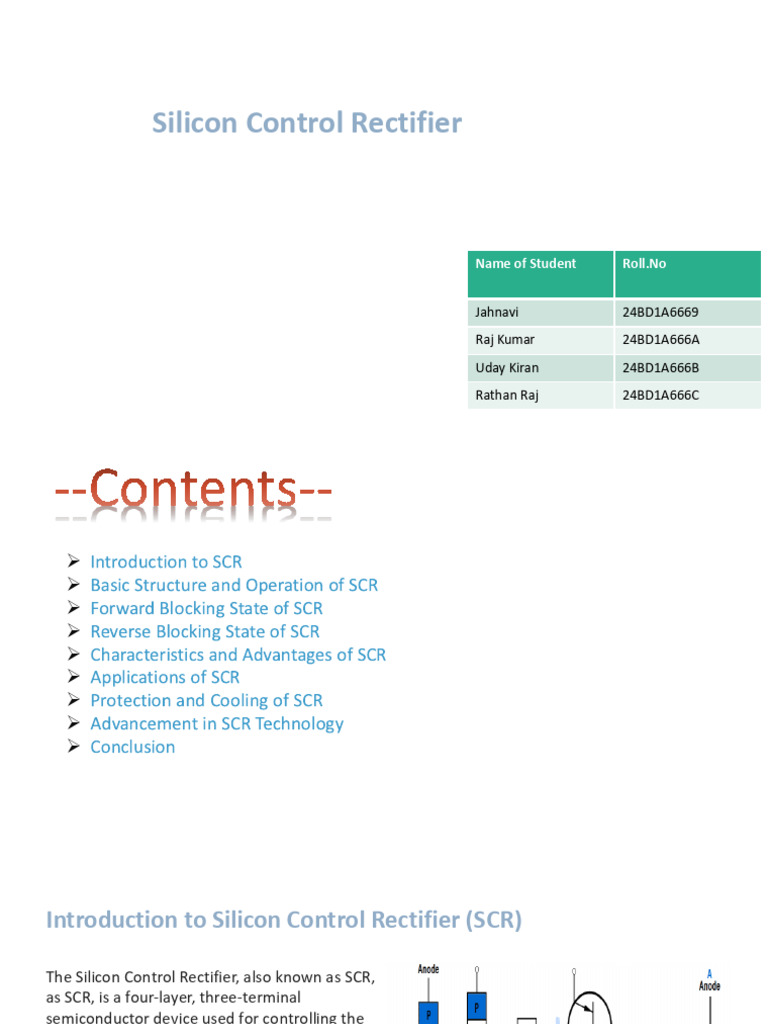 Silicon Control Rectifier | PDF | Power Electronics | Power Engineering