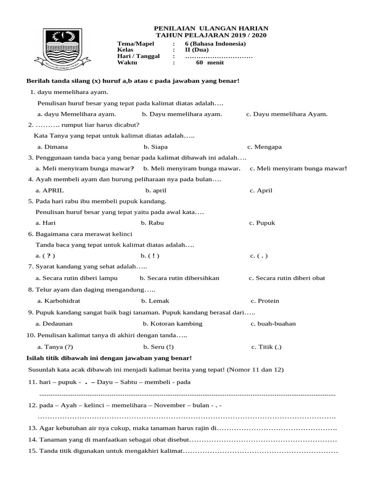 Ulhar BI TEMA 6 | PDF