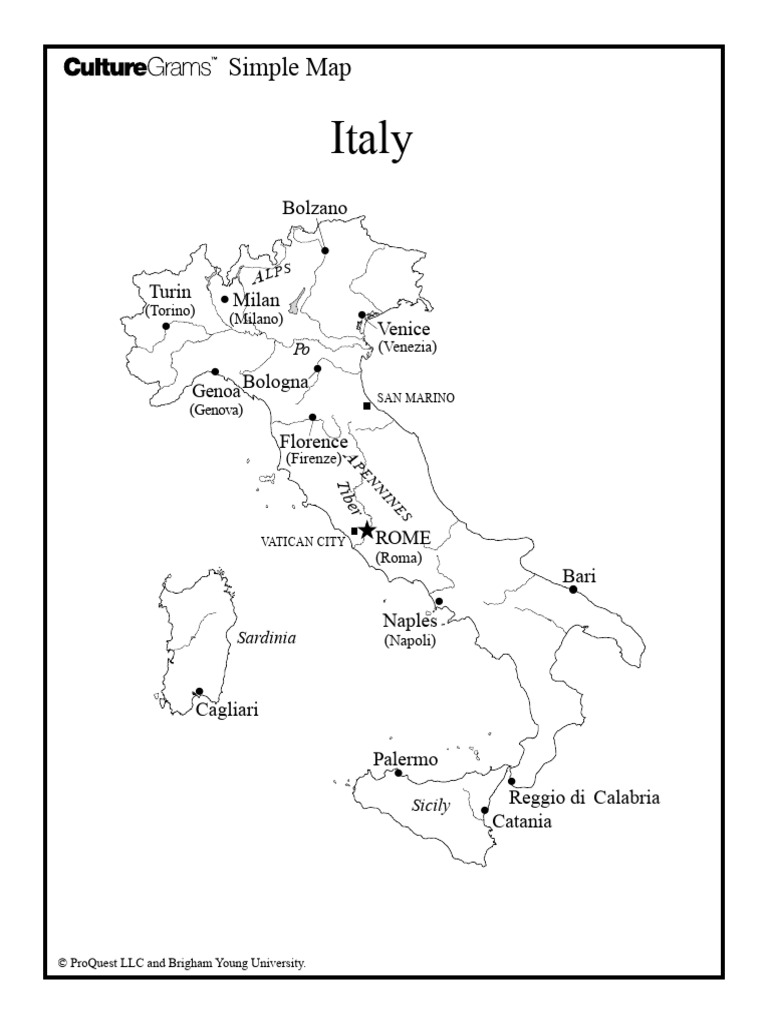 Italy Map | PDF