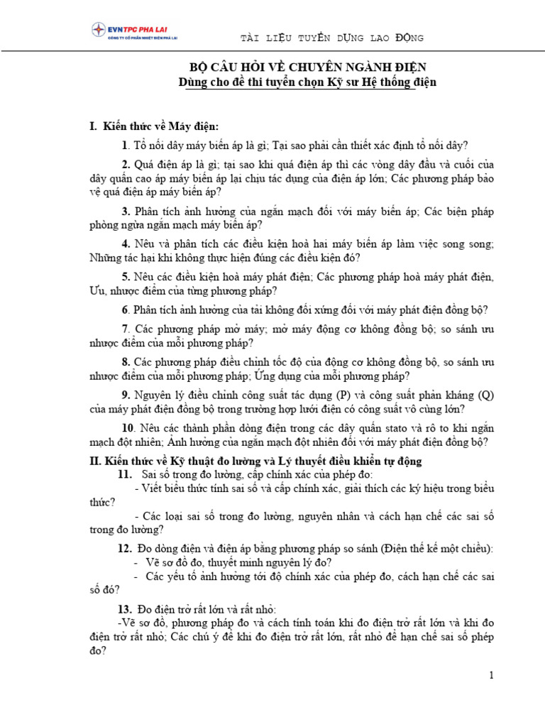 Tailieuxanh Bo Cau Hoi Dien 5312 | PDF