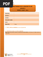 Maths Grade 6 Lesson Plans | PDF | Learning | Lesson Plan