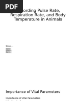 Animal Vital Signs Reference Guide | PDF | Goat | Cattle