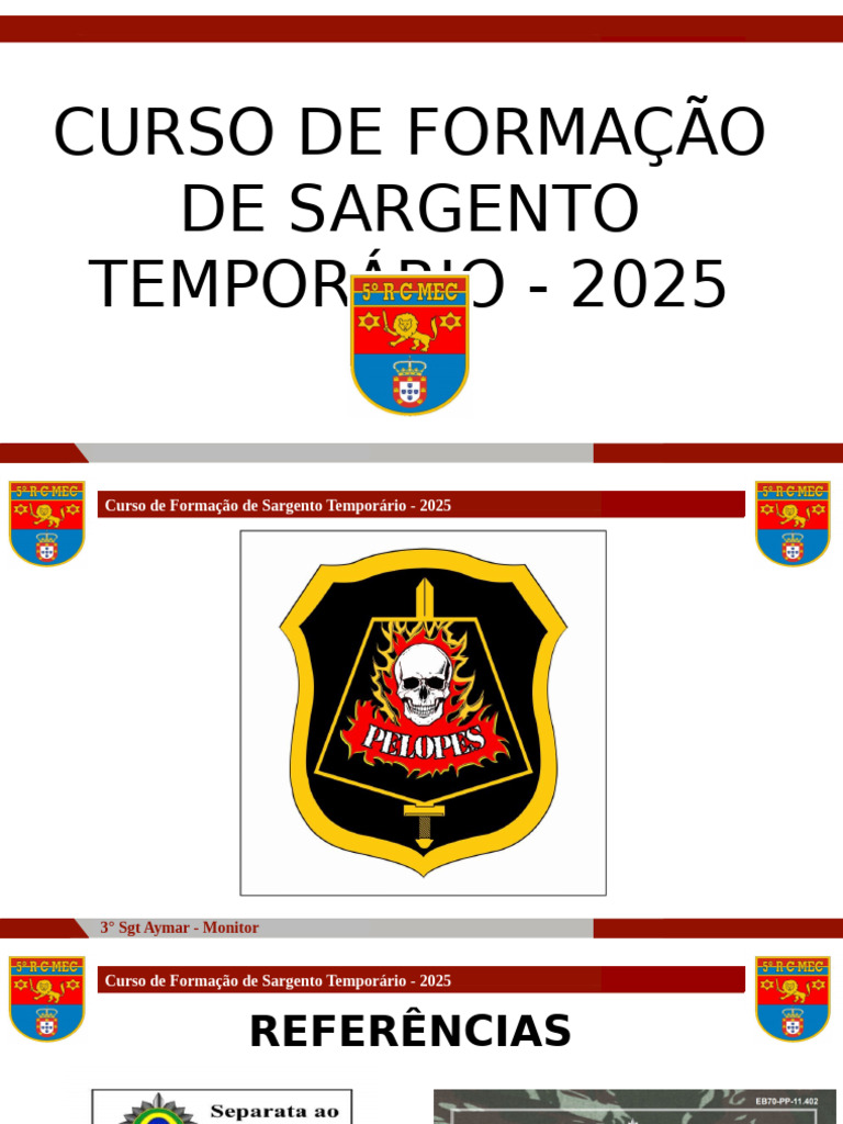 Curso de Sargento Temporário 2025 | PDF | Sargento | Oficial (Forças ...